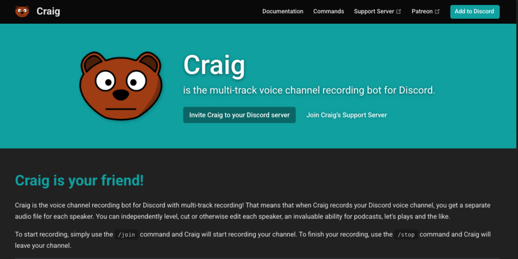 Craig Bot Guide: The Professional Multi-Track Recorder for Discord ...